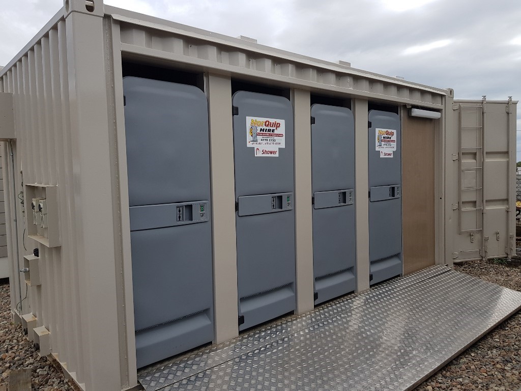 Shower Blocks (4 head) - Norquip Hire NQ Pty Ltd